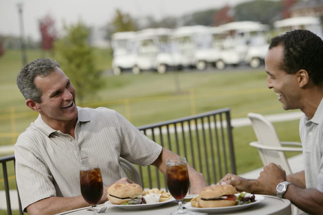 Men eating at country club | National Club Golfer