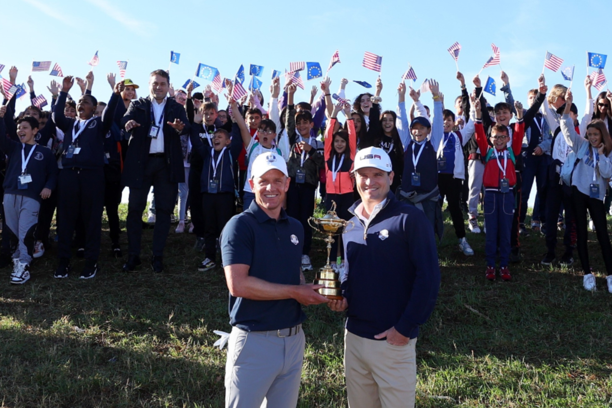 Luke Donald and Zach Johnson kickstart rivalry with early Ryder Cup duel